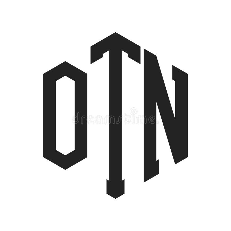 OTN Logo Design. Initial Letter OTN Monogram Logo Using Hexagon Shape ...