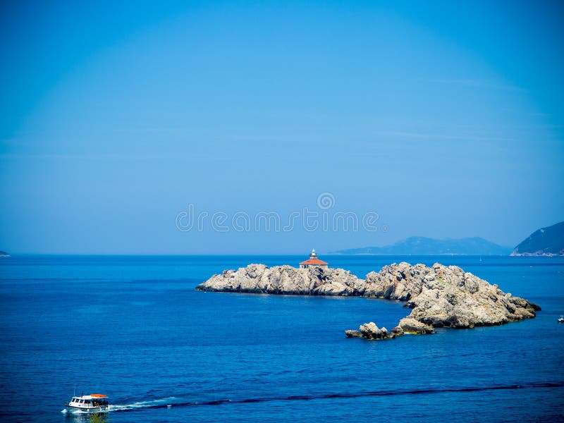 Otocic Grebeni Island, Dubrovnik Stock Image - Image of holiday, visit ...