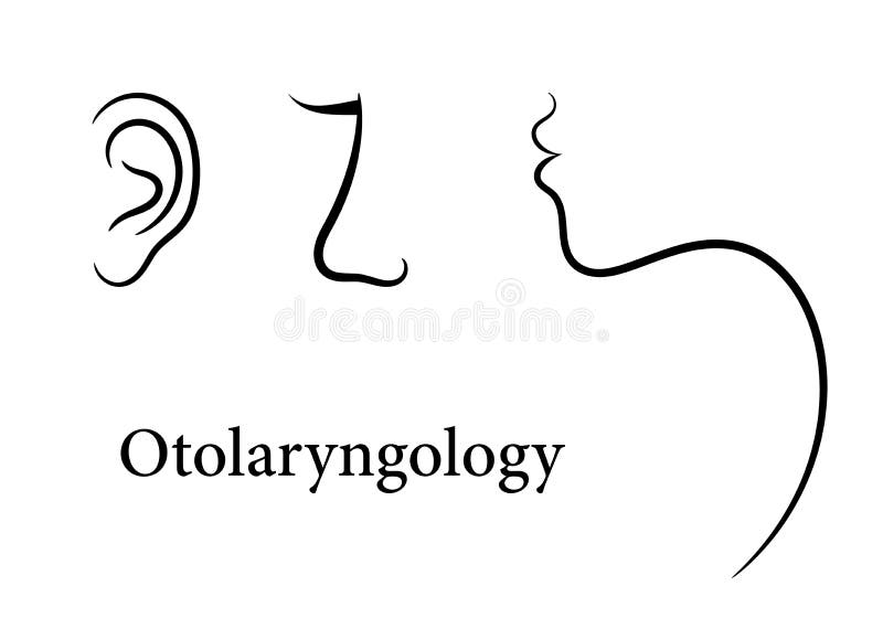 Ear Nose Throat ENT Logo for Otolaryngologists Clinic Concept Stock ...