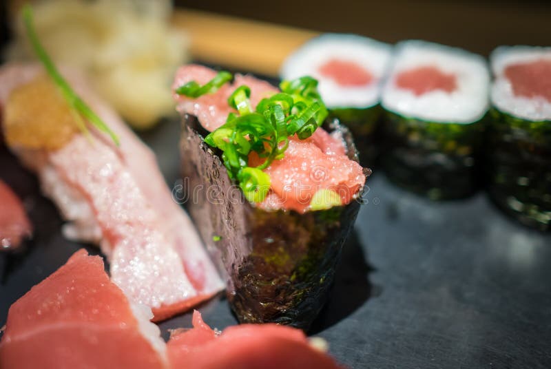 Otoro Sushi stock image. Image of dinner, traditional - 75420353