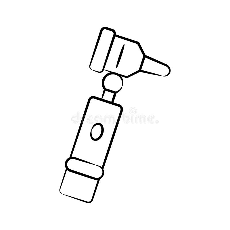 Otoscope Icon Creatively Designed in Hand Drawn Style Stock Vector ...