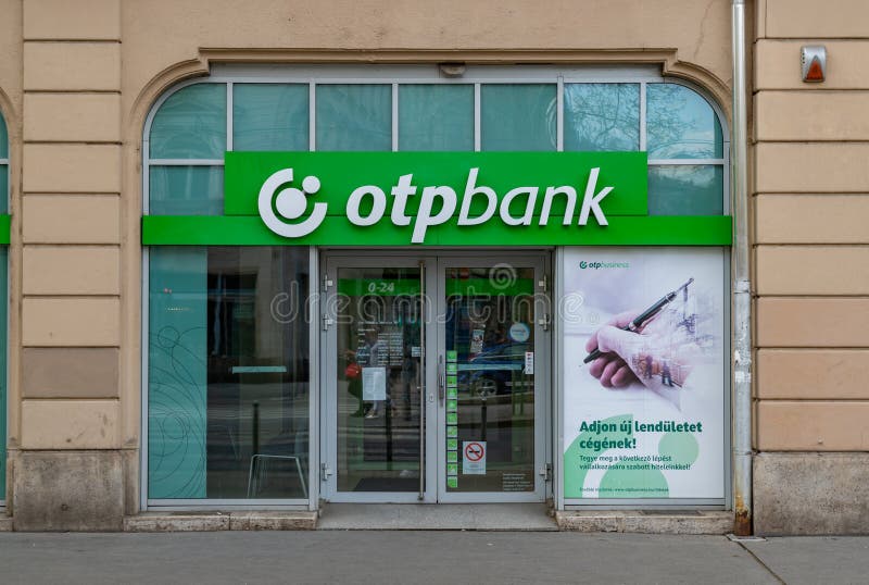 OTP Bank Branch editorial stock photo. Image of banking - 289671428