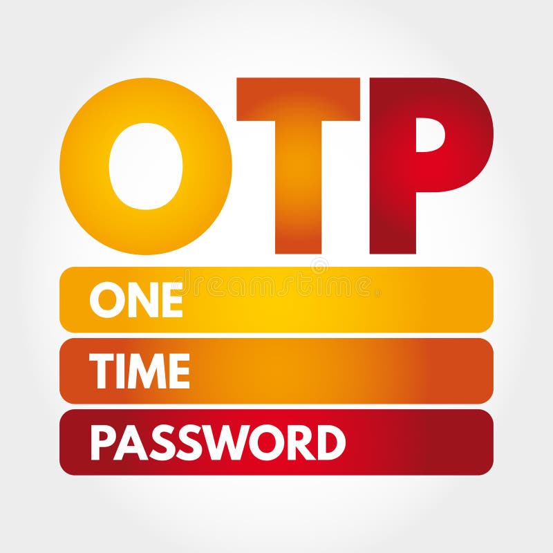 OTP - One Time Password Acronym, Technology Concept Background Stock ... OTP - One Time Password Acronym, Technology Concept Background Stock ...