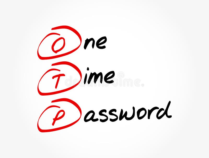 One Time Password Stock Illustrations – 132 One Time Password Stock ...