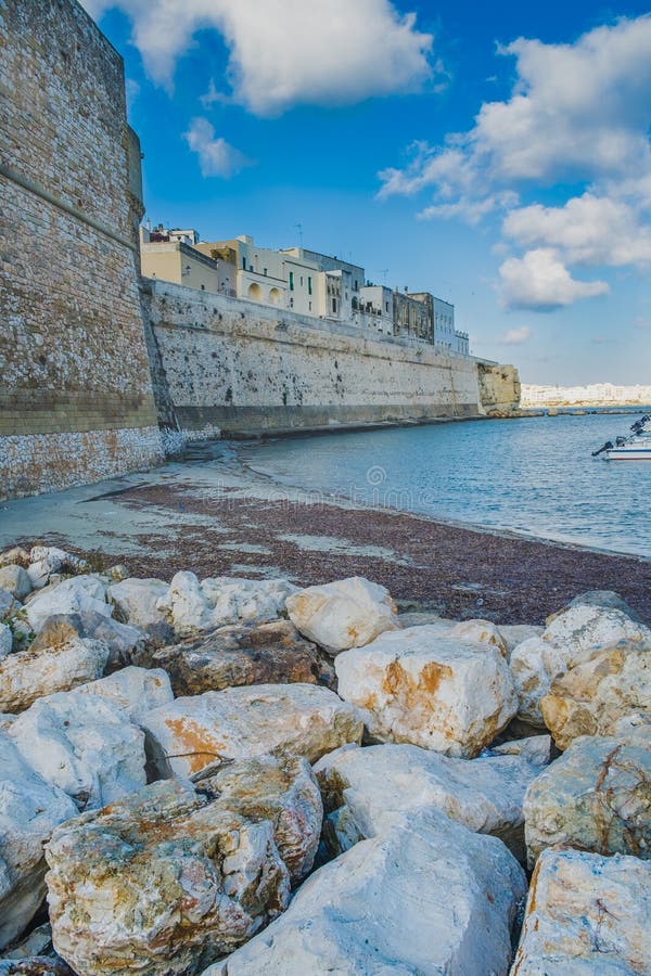 Otranto, the Castle and the Port Stock Photo - Image of salento ...