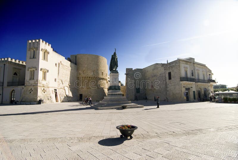 Otranto - Heroes Square stock image. Image of monument - 3335137