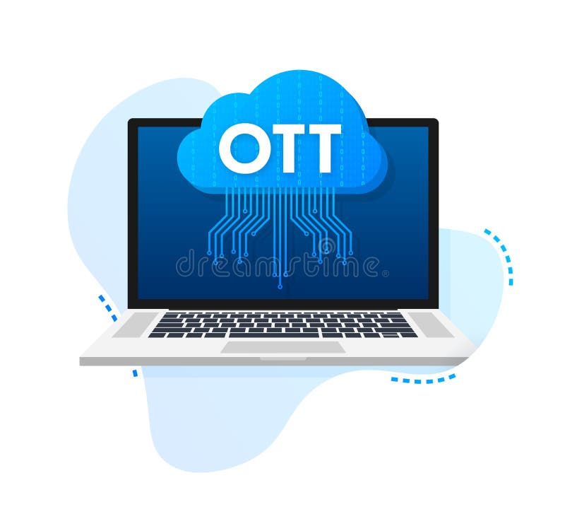 OTT Cloud Media Platform. Vector Stock Illustration. Stock Vector ...