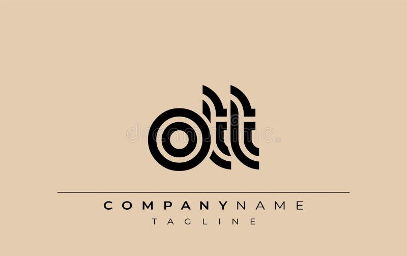 OTT Creative Unique Modern Letter Logo Design Stock Vector ...