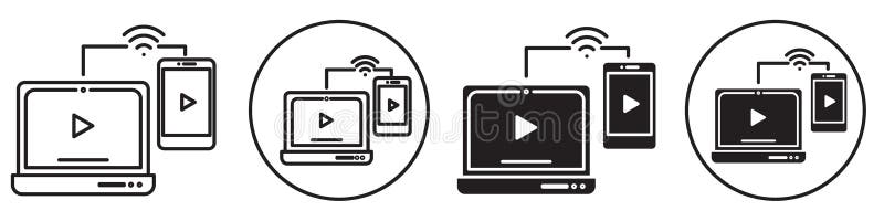 Ott Icon Vector Set Collection for Web Stock Illustration ...