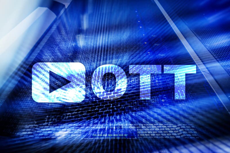OTT, IPTV, Video Streaming Over the Internet Stock Illustration ...