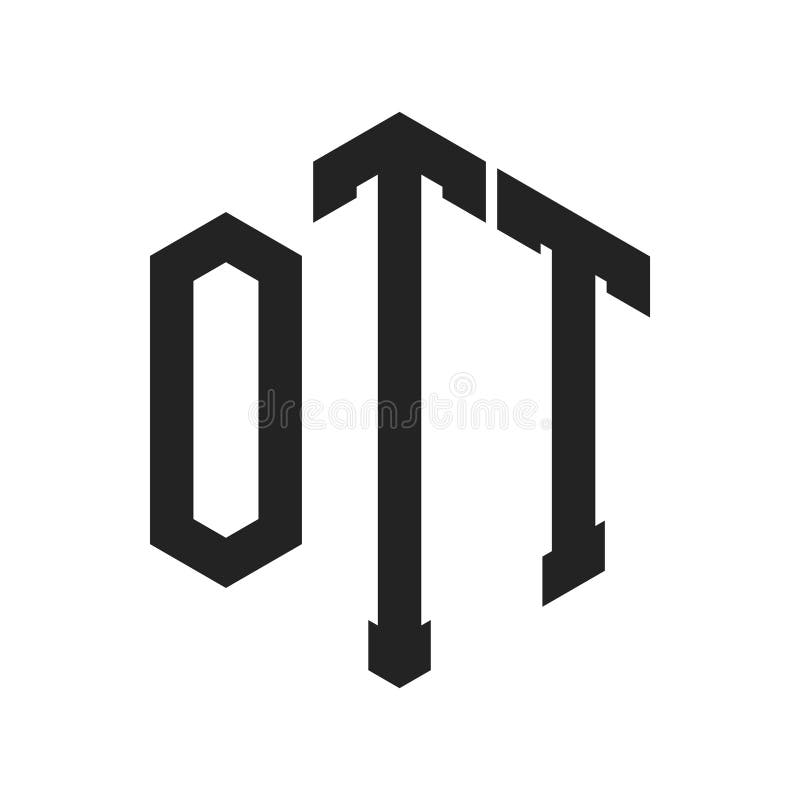 OTT Logo Design. Initial Letter OTT Monogram Logo Using Hexagon Shape ...