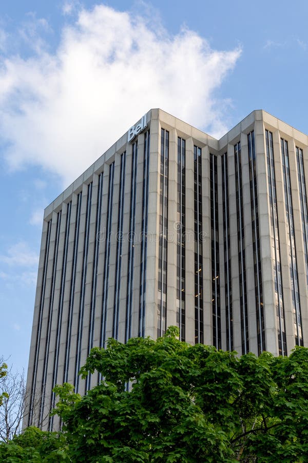 Ottawa, Canada - May 16, 2024: Bell Building Located at Elgin Street in ...