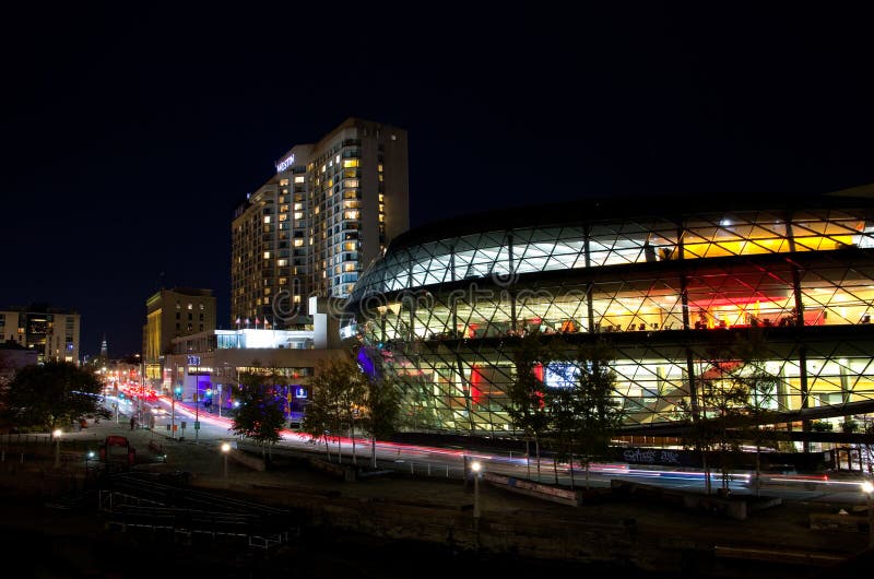 Ottawa Convention Centre on Colonel by Viewed at Night Editorial ...