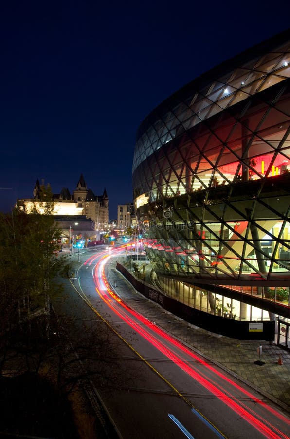 Ottawa Convention Centre on Colonel by Viewed at Night Editorial Stock ...