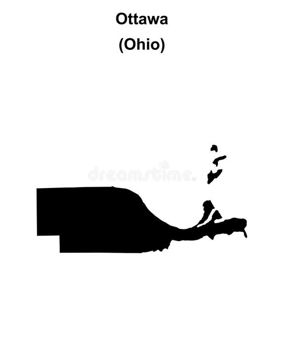 Ottawa outline map stock vector. Illustration of icon - 361750915