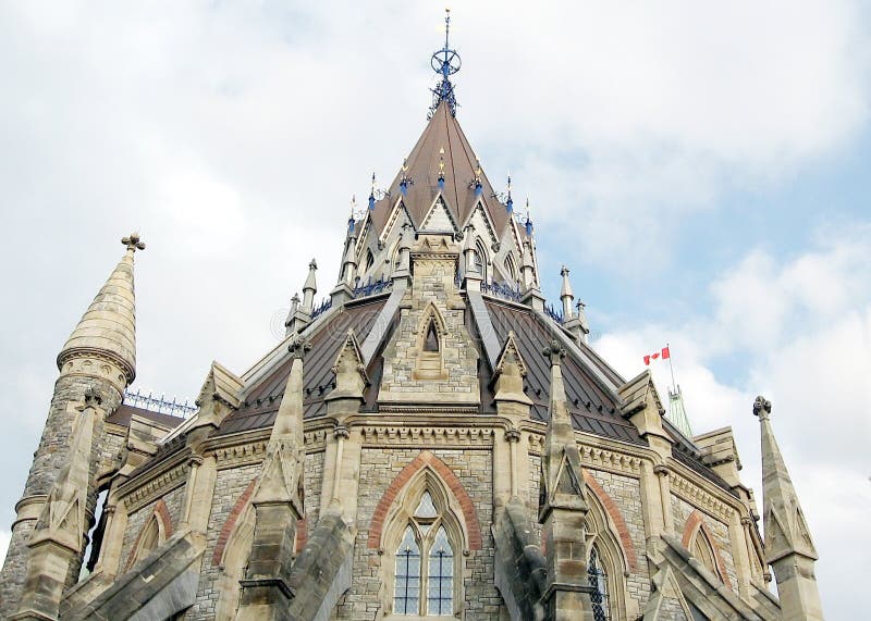 Ottawa Library of Parliament 2008 Stock Photo - Image of city ...
