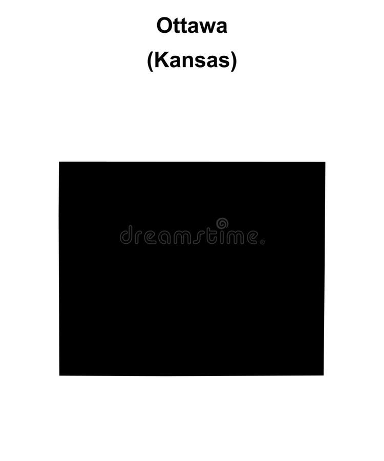 Ottawa outline map stock vector. Illustration of empty - 361549096