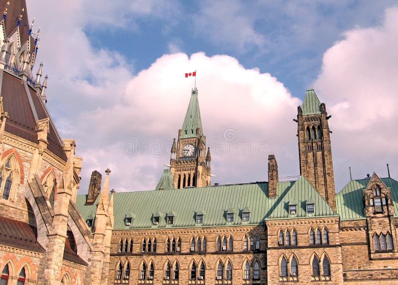 Ottawa Parliament Buildings May 2008 Stock Image - Image of landmark ...