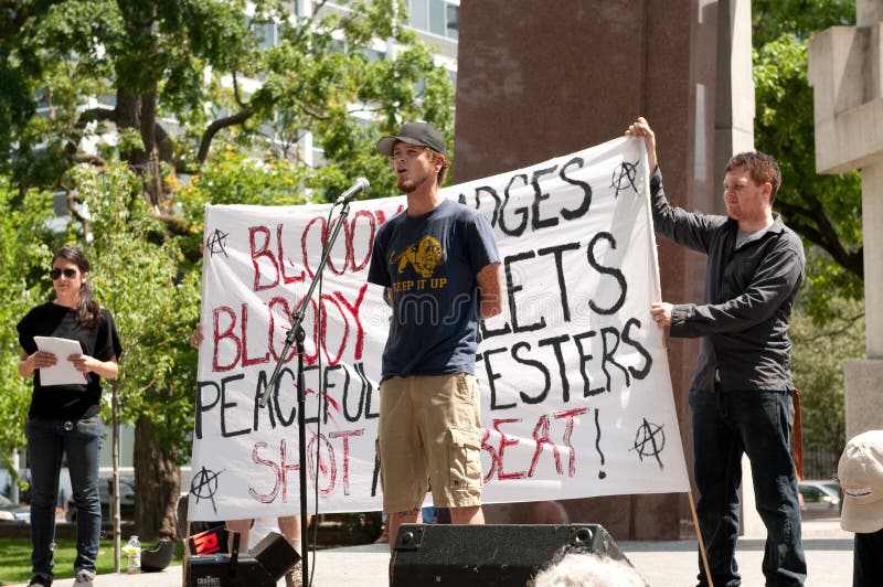Ottawa Rally for Civil Liberties Editorial Photography - Image of ...