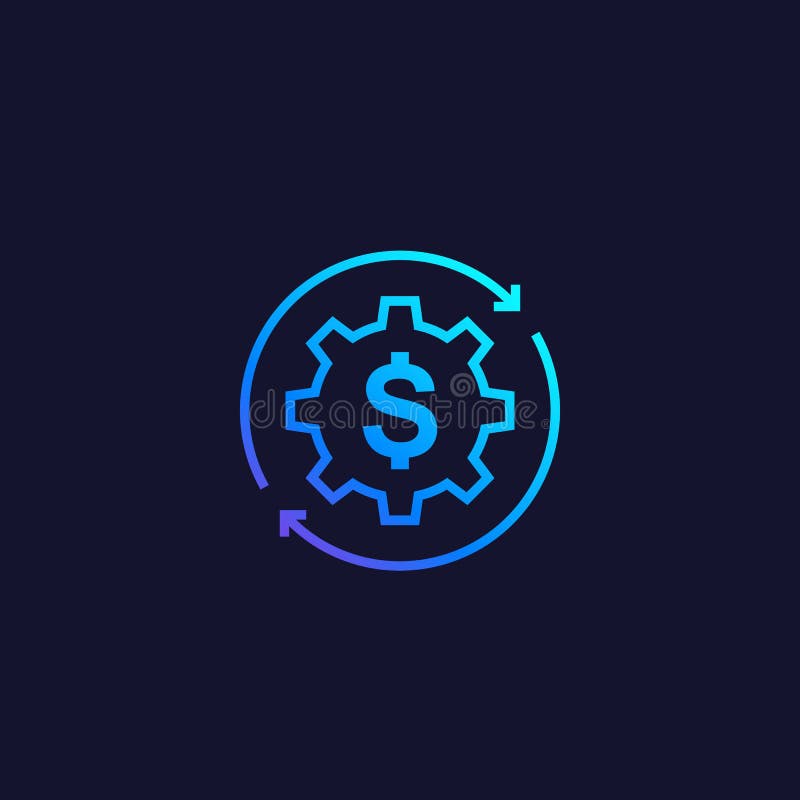 Ottimizzazione Dei Costi, Icona Riduzione Spese Illustrazione ...