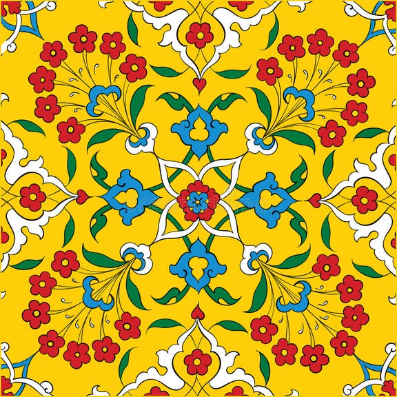Ottoman Ancient Turkish Patterns Stock Vector - Illustration of fashion ...