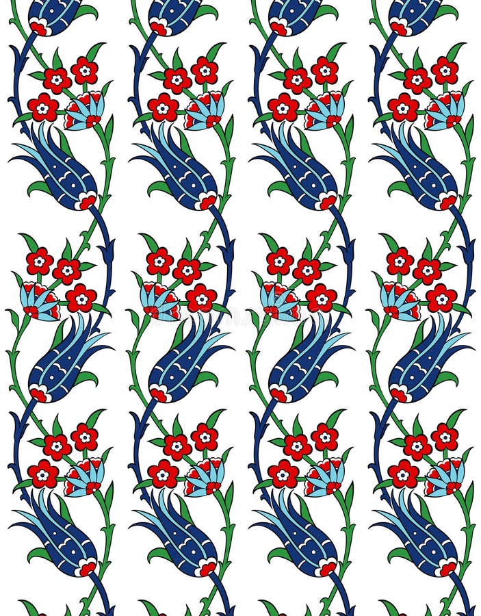 Ottoman Ancient Turkish Patterns Stock Vector - Illustration of decor ...