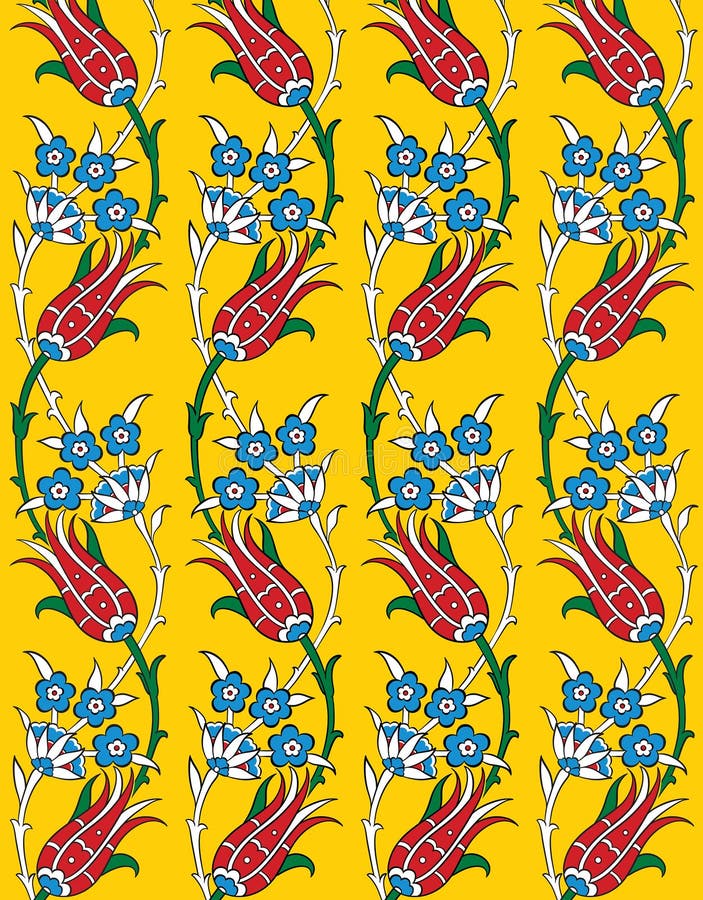 Ottoman Ancient Turkish Patterns Stock Vector - Illustration of fashion ...