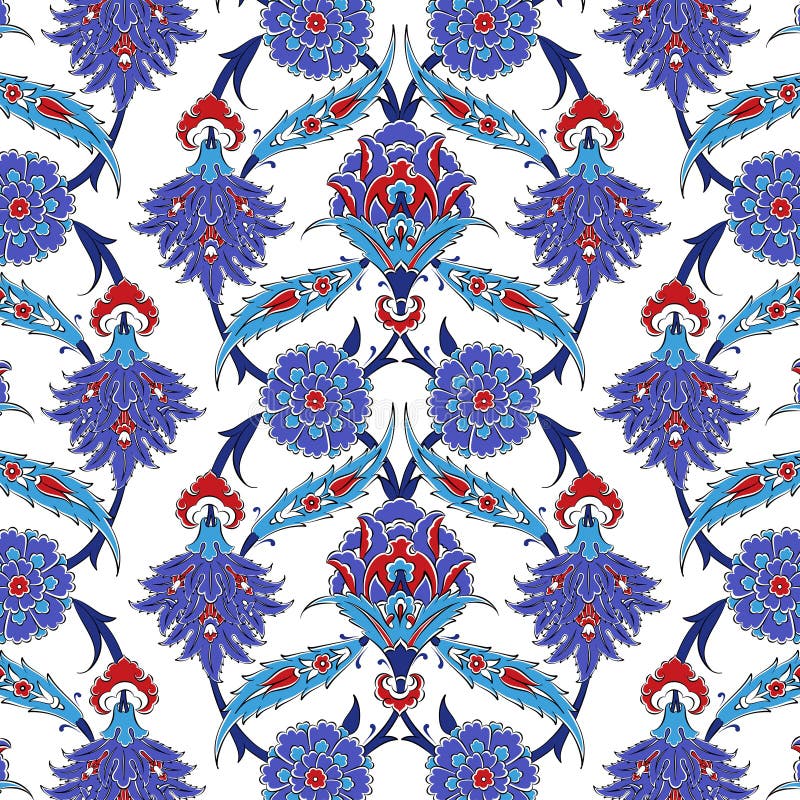 Ottoman Ancient Turkish Patterns Stock Vector - Illustration of texture ...