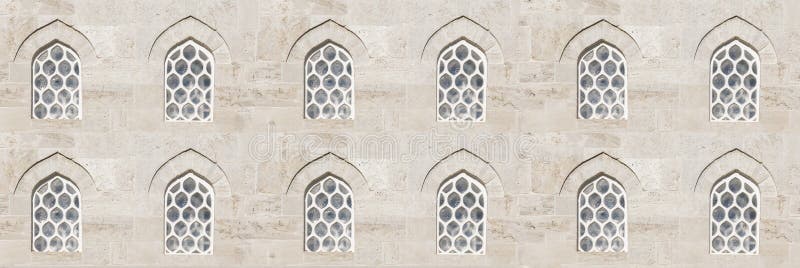 Ottoman Antique Windows in Row Stock Photo - Image of home, carving ...