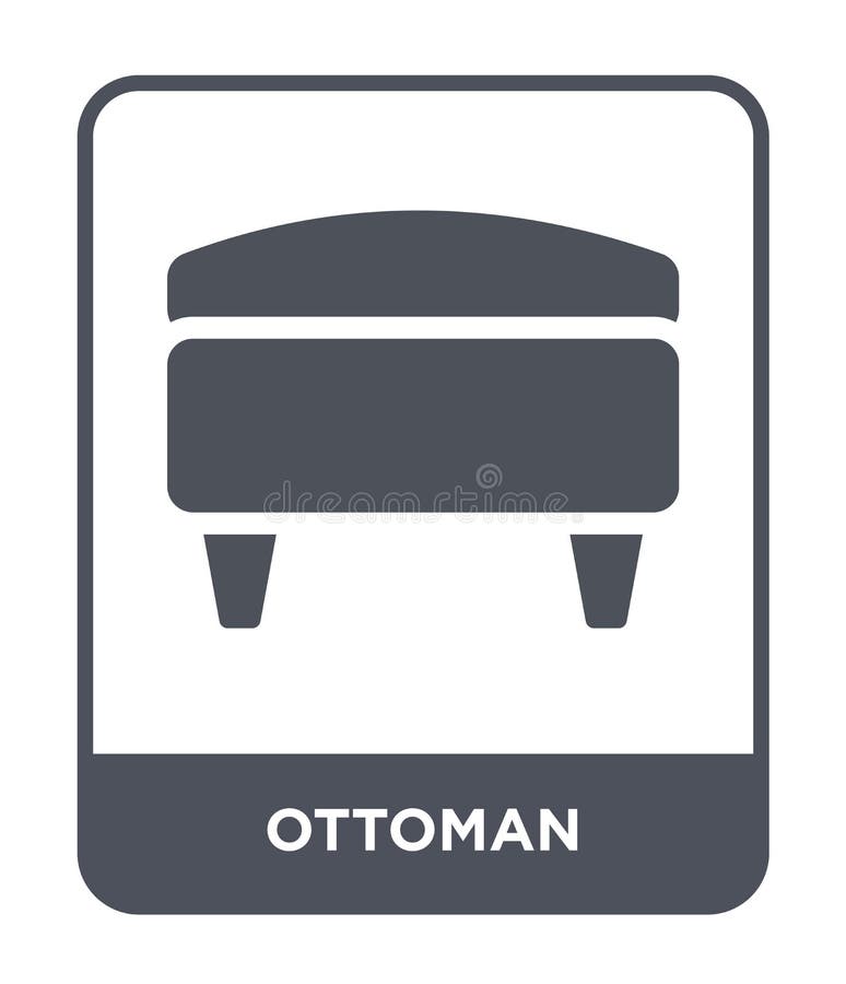 Ottoman Icon in Trendy Design Style. Ottoman Icon Isolated on White ...
