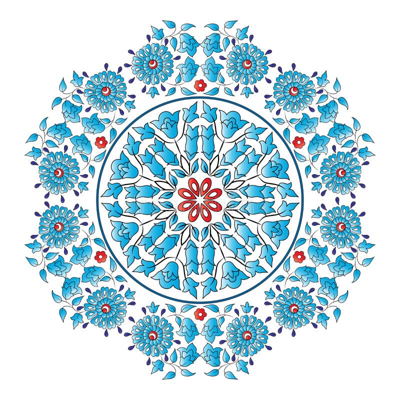 Ottoman Motifs Oriental Design Portfolio Three Stock Vector ...