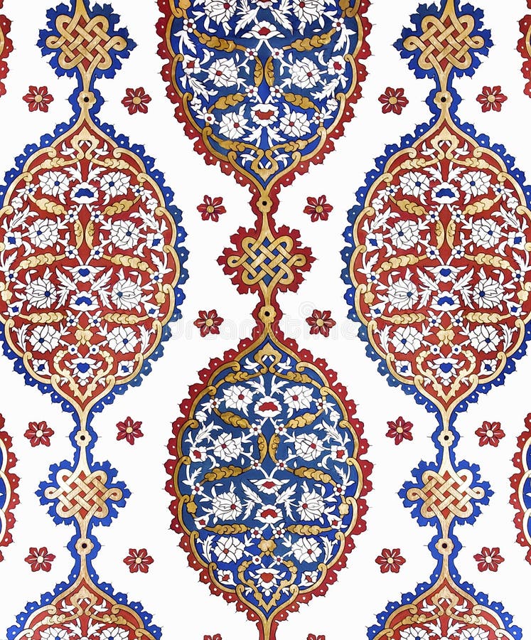Ottoman Ornamental Wall Decoration Stock Image - Image of ottoman ...