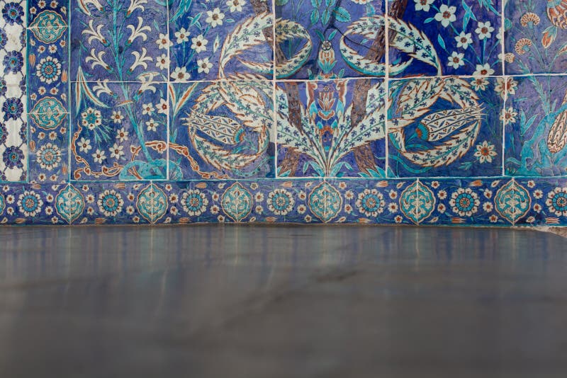 Ottoman Style Ancient Handmade Turkish Tiles Stock Image - Image of ...