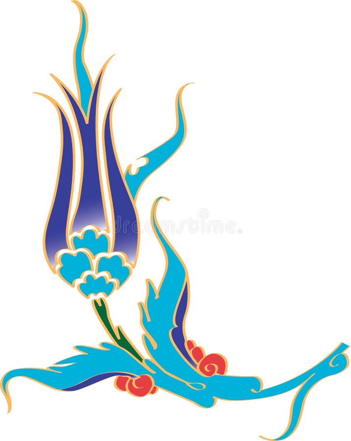 Ottoman tulip flower stock vector. Illustration of blooming - 3396574