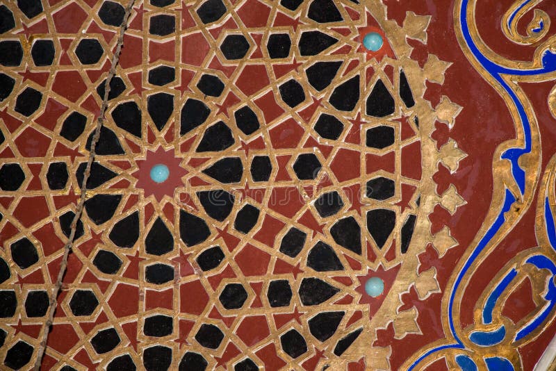 Ottoman Turkish Art with Geometric Patterns Stock Image - Image of ...