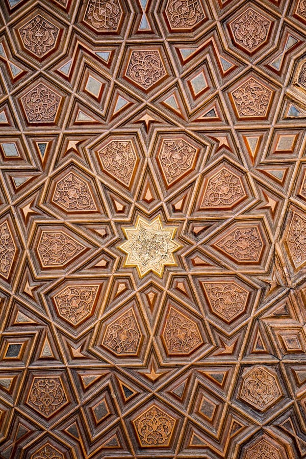 Ottoman Turkish Art with Geometric Patterns Stock Image - Image of ...