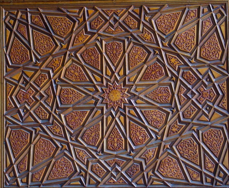 Ottoman Turkish Art with Geometric Patterns Stock Image - Image of ...