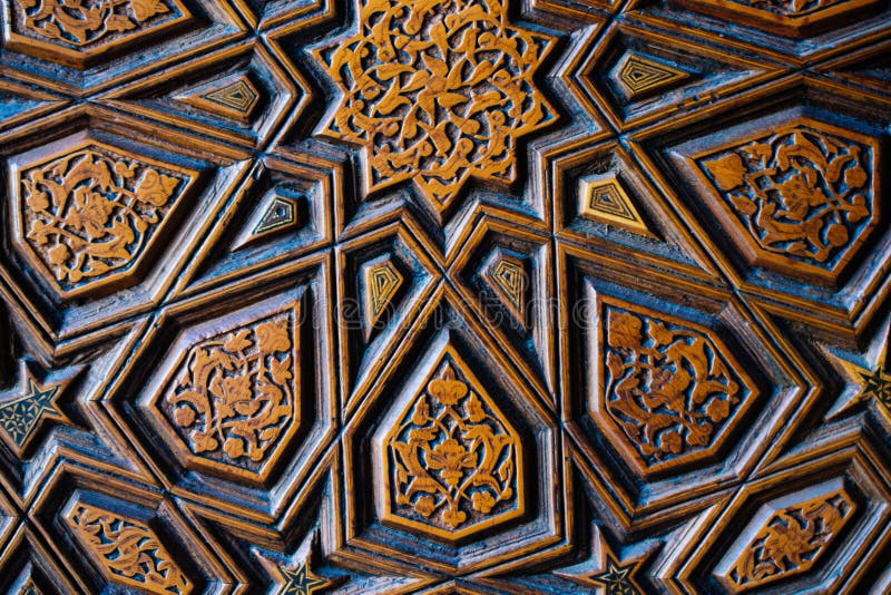 Ottoman Turkish Art with Geometric Patterns Stock Image - Image of ...