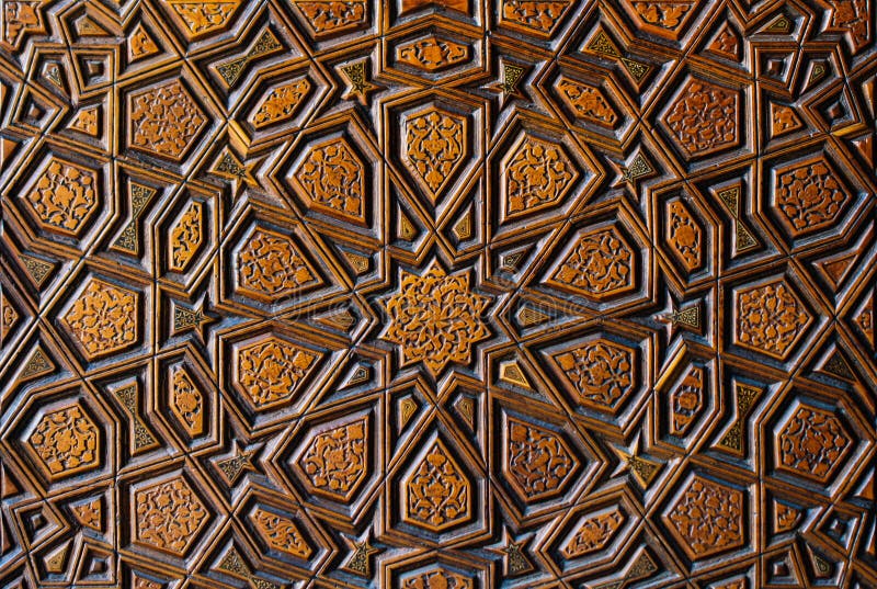 Ottoman Turkish Art with Geometric Patterns Stock Photo - Image of ...