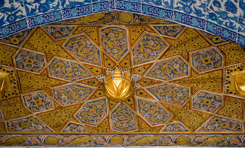 Ottoman Turkish Art with Geometric Patterns Stock Photo - Image of ...