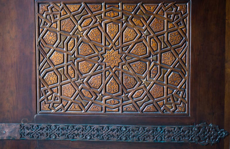 Ottoman Turkish Art with Geometric Patterns Stock Image - Image of ...