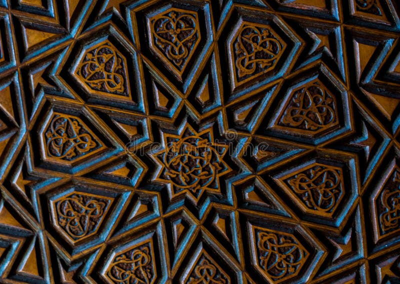 Ottoman Turkish Art with Geometric Patterns Stock Image - Image of ...
