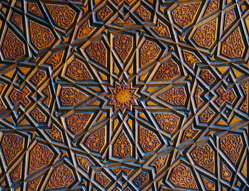 Ottoman Turkish Art with Geometric Patterns Stock Image - Image of ...