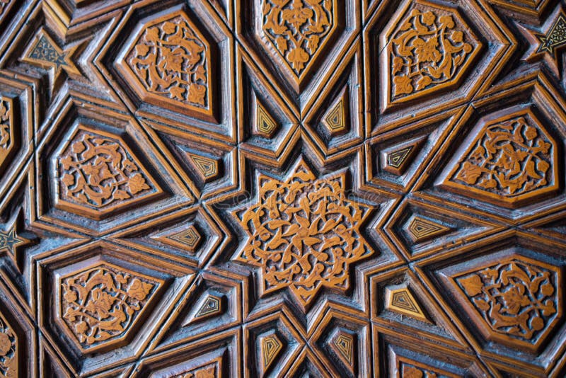 Ottoman Turkish Art with Geometric Patterns Stock Photo - Image of ...