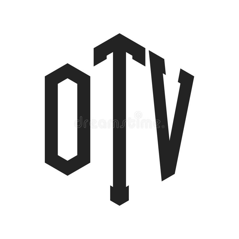 OTV Logo Design. Initial Letter OTV Monogram Logo Using Hexagon Shape ...