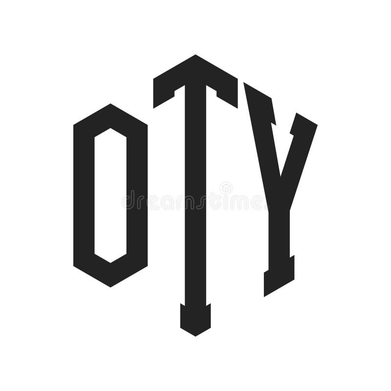 OTY Logo Design. Initial Letter OTY Monogram Logo Using Hexagon Shape ...