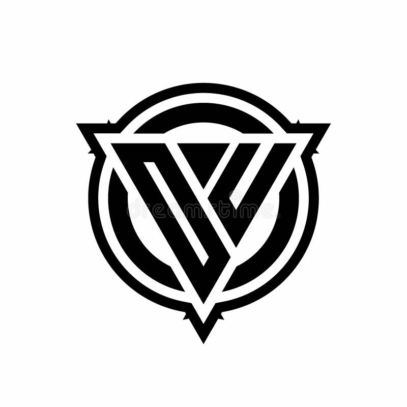 OU Logo with Triangle Shape and Circle with Outline Rounded Design ...