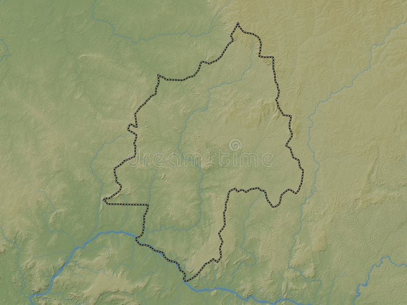 Ouaka, Central African Republic. Physical. No Legend Stock Illustration ...