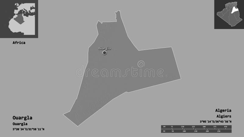 Ouargla, Province of Algeria,. Previews. Bilevel Stock Illustration ...