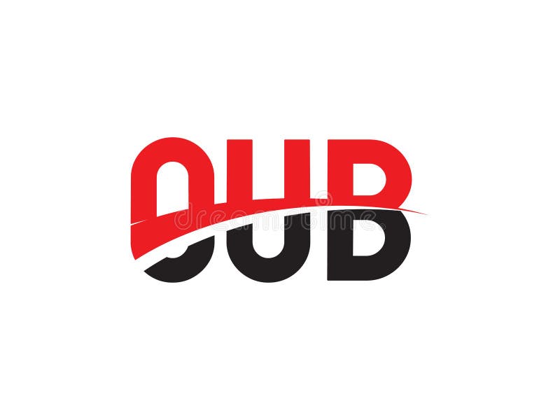 OUB Letter Initial Logo Design Vector Illustration Stock Vector ...